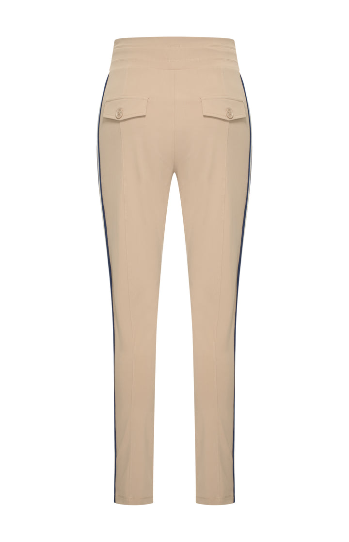 Danja Tape - Mi Piace - Travelstof Broek - Latte - 202669 – AAAndacht